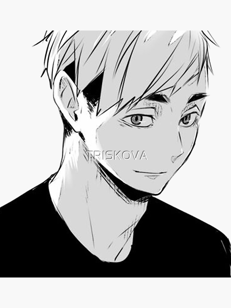 "Atsumu smiling" Sticker for Sale by TRISKOVA | Redbubble