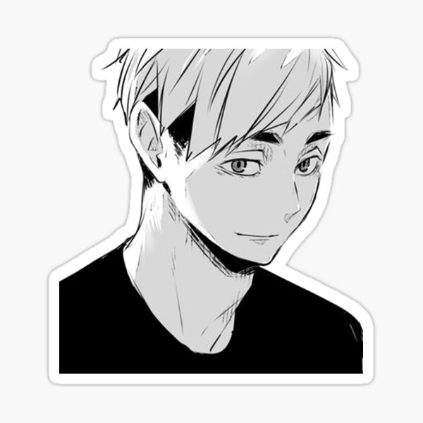 "Atsumu smiling" Sticker for Sale by TRISKOVA | Redbubble