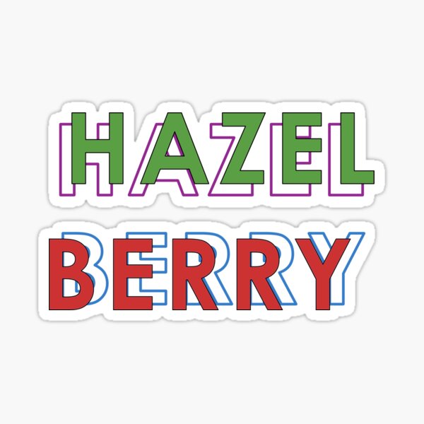 "Hazel Berry" Sticker by BasicWear | Redbubble