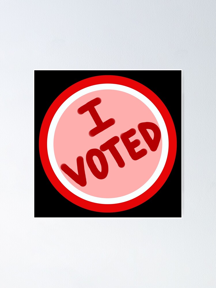 "Among Us I Voted" Poster by Merch-On | Redbubble