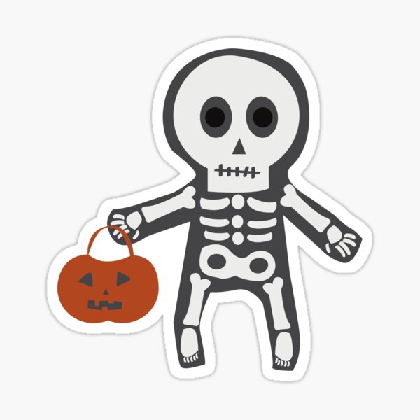 "Cute skeleton" Sticker for Sale by JulieFarinas | Redbubble