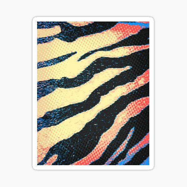 "Zebra" Sticker for Sale by ArtbyVzelner | Redbubble
