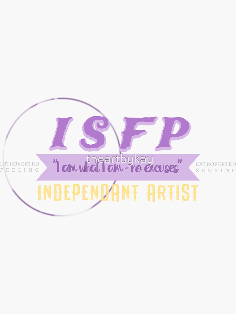 "[MBTI] ISFP - The Artist" Sticker by KaiFx19 | Redbubble