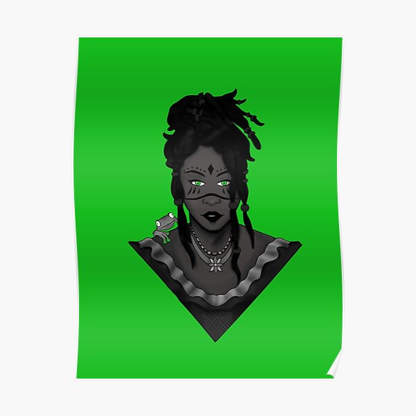 "Voodoo Princess and the Frog" Poster by Fable-Tees | Redbubble