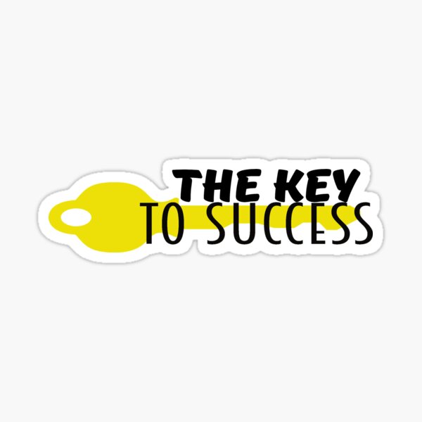 "The key to success-dj khaled" Sticker for Sale by oliviagaber | Redbubble