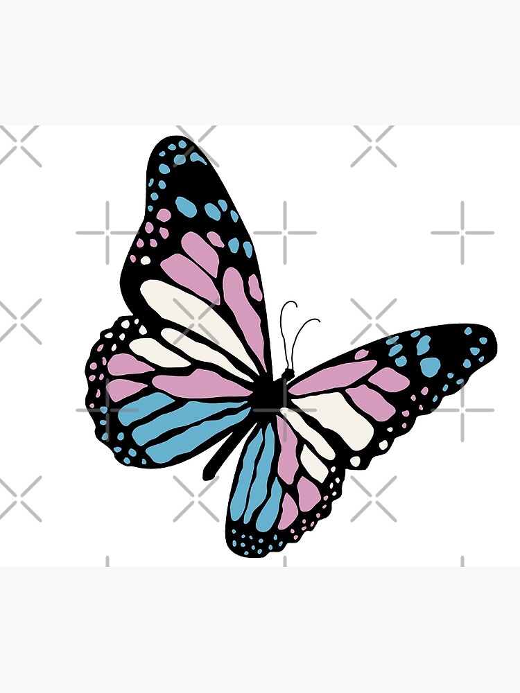 "trans monarch butterfly " Art Print for Sale by Narniax | Redbubble