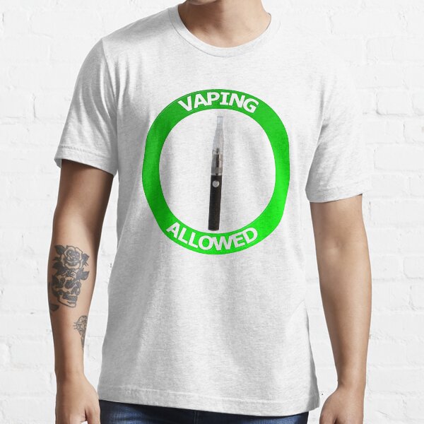 "Vaping Allowed Sign" T-shirt for Sale by MarkUK97 | Redbubble | vaping ...