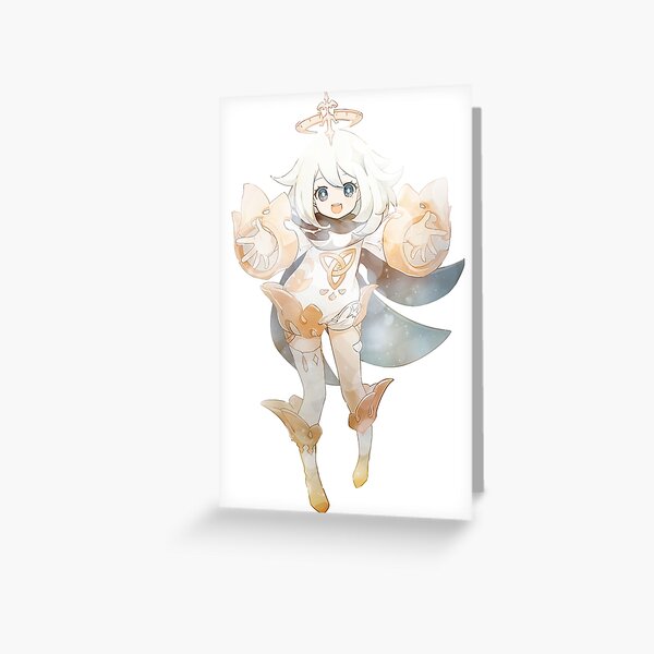 "Paimon Genshin Impact" Greeting Card for Sale by Edgeshirt | Redbubble