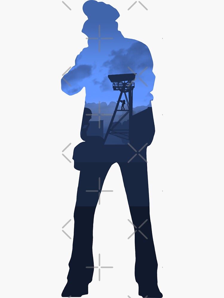 "Team Fortress 2 Blue Sniper" Sticker for Sale by AstriumArt | Redbubble