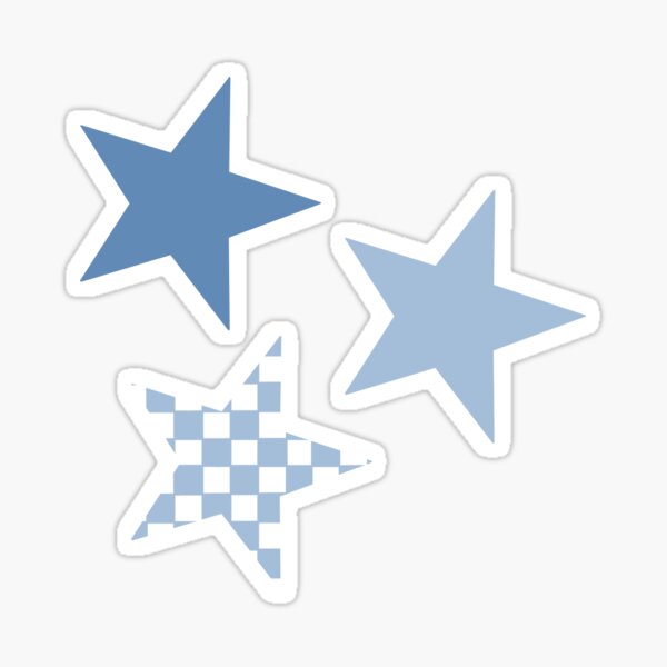 "Blue Aesthetic Stars" Sticker for Sale by paalviola | Redbubble