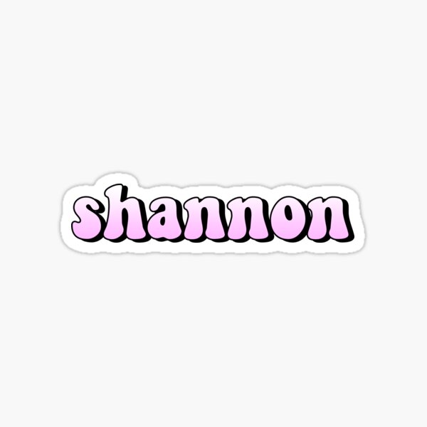 "aesthetic pastel pink gradient shannon name" Sticker for Sale by ...