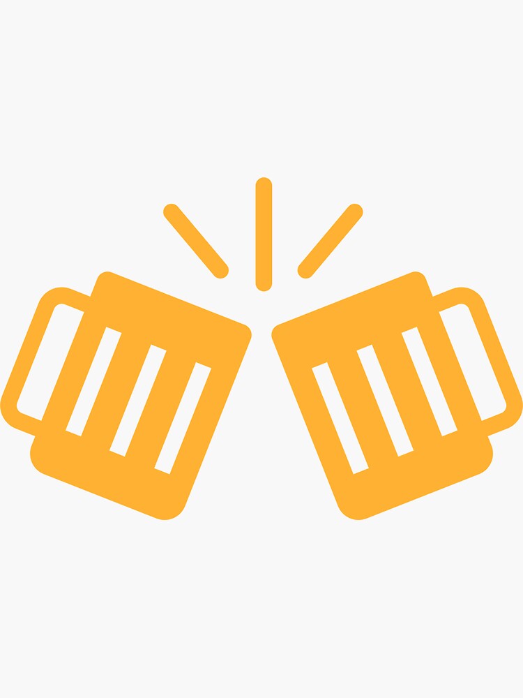 "Ginger beer: quirky summer ale party pattern cheers" Sticker for Sale ...