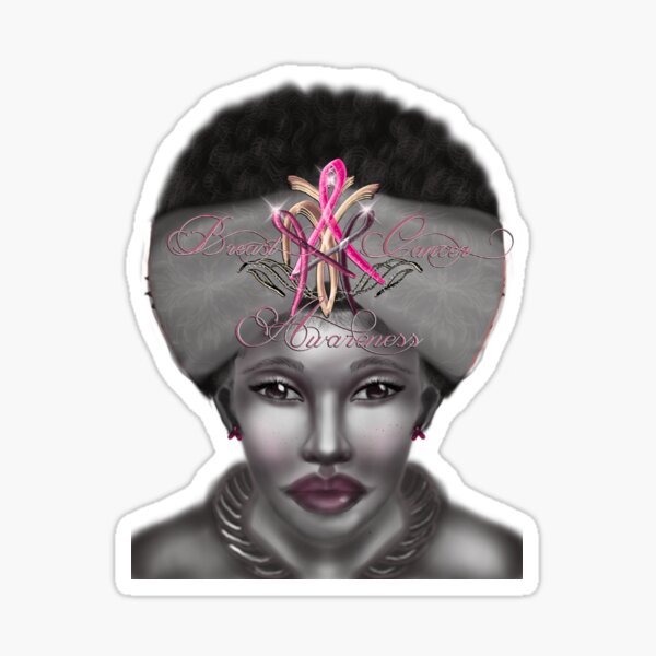 "IDBE Breast Cancer Awareness woman" Sticker by idesignsbyelle | Redbubble