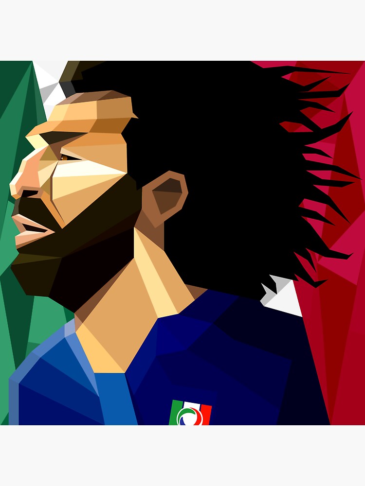 "Pirlo Art" Sticker by Robgundersen | Redbubble