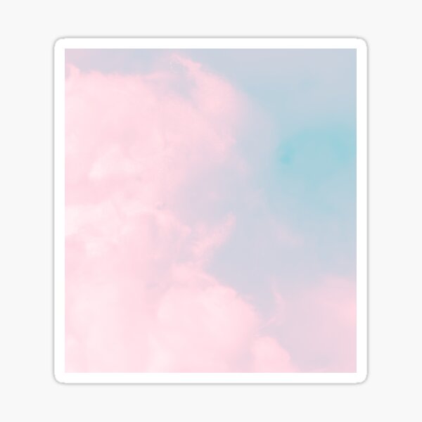 "Pink and Blue Pastel Aesthetic" Sticker by MinimalistCo | Redbubble