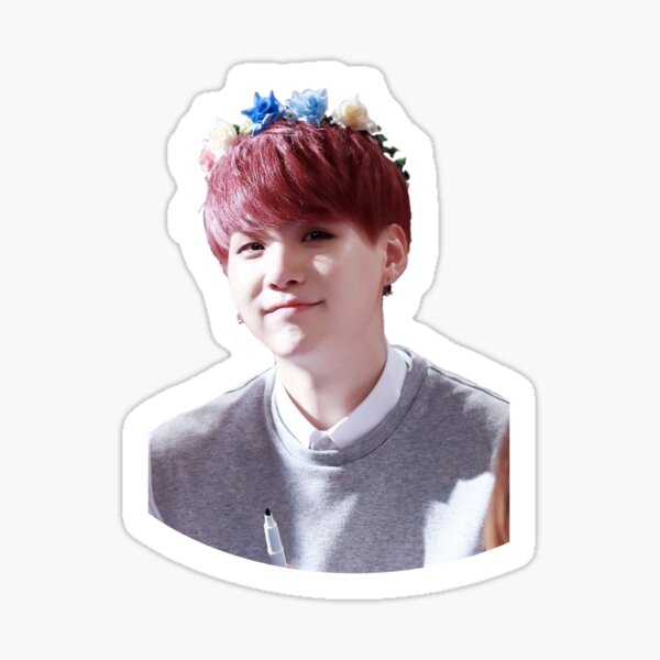 "BTS Suga" Sticker for Sale by fandomss | Redbubble