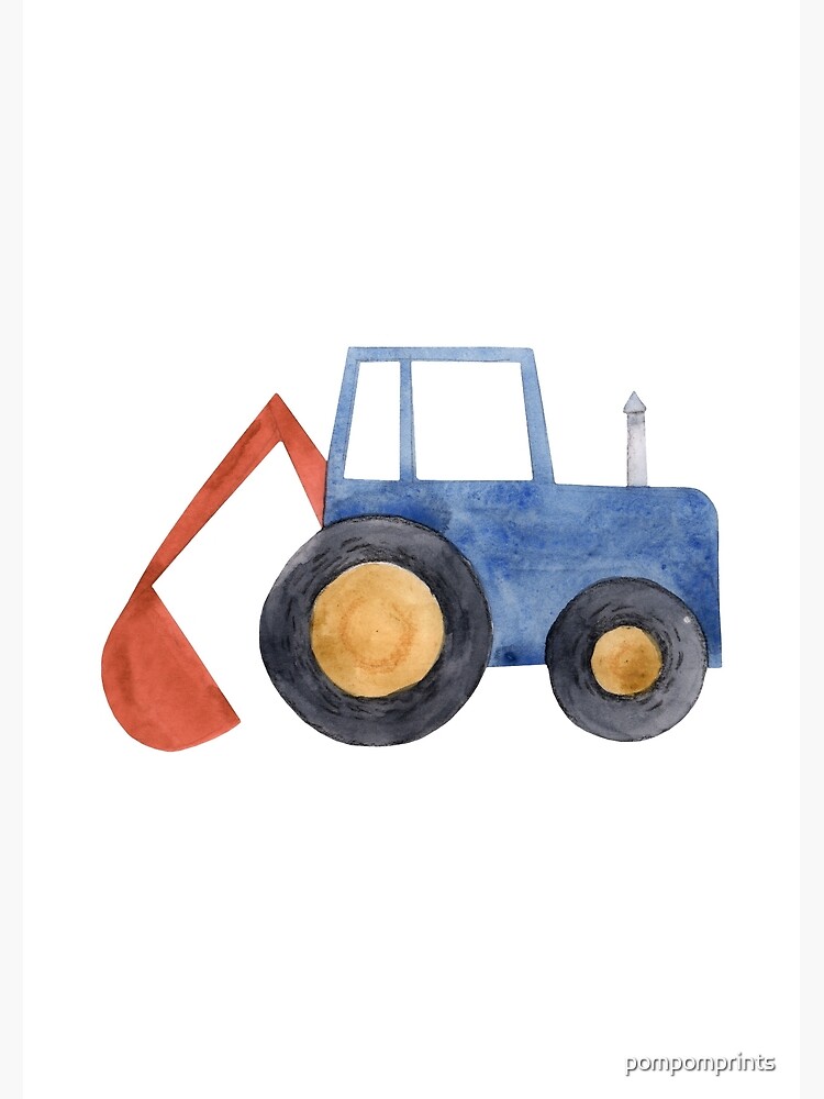 "Watercolour Digger" Poster for Sale by pompomprints | Redbubble
