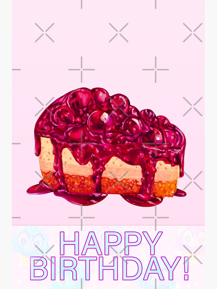 "Cheesecake! Mmm Delish!" Poster by KO-of-the-self | Redbubble