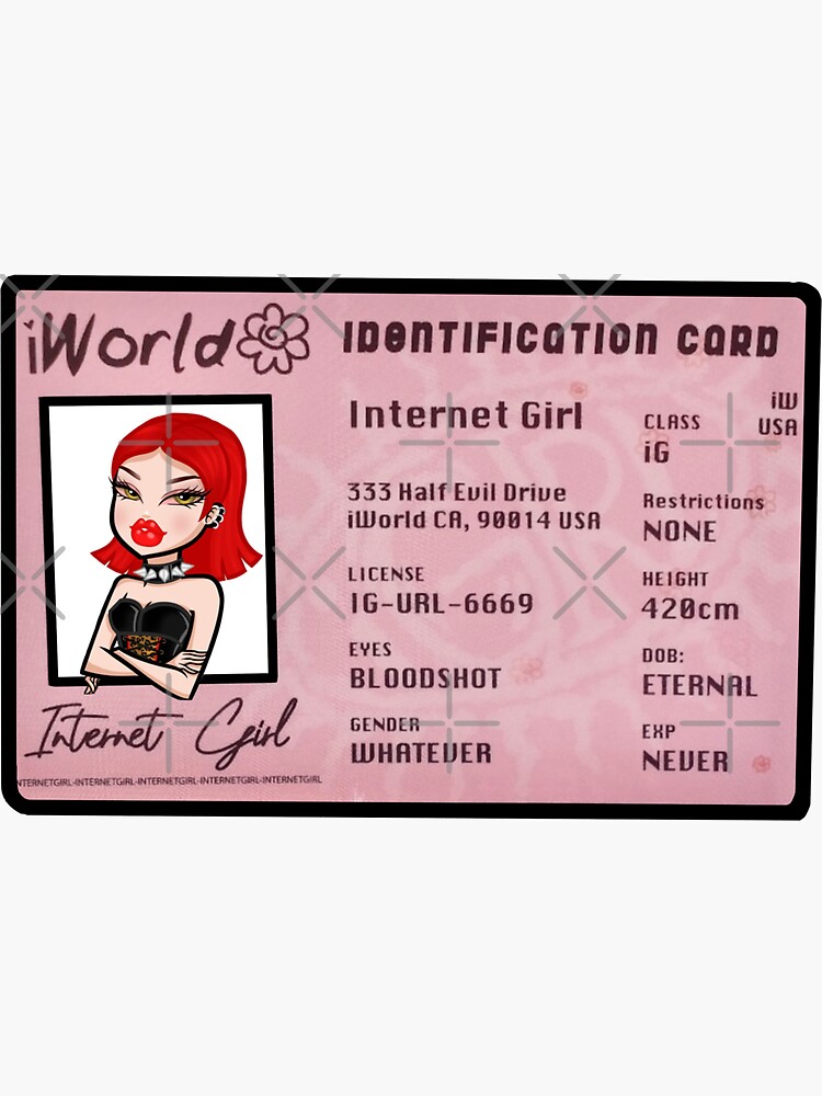 "Igirl id " Sticker for Sale by prettyuglyangel | Redbubble