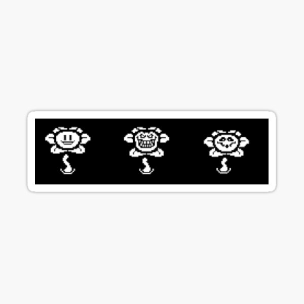 Flowey The Flower Stickers | Redbubble