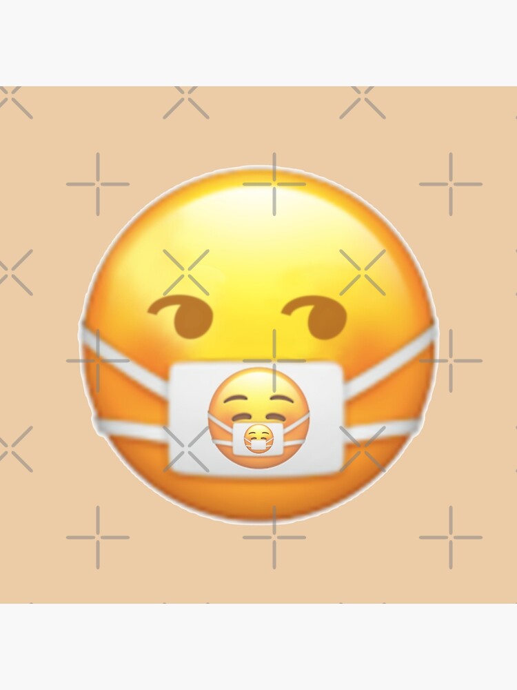 "Side Eye Mask Inception - Emoji Maskception" Poster by skykarrot ...