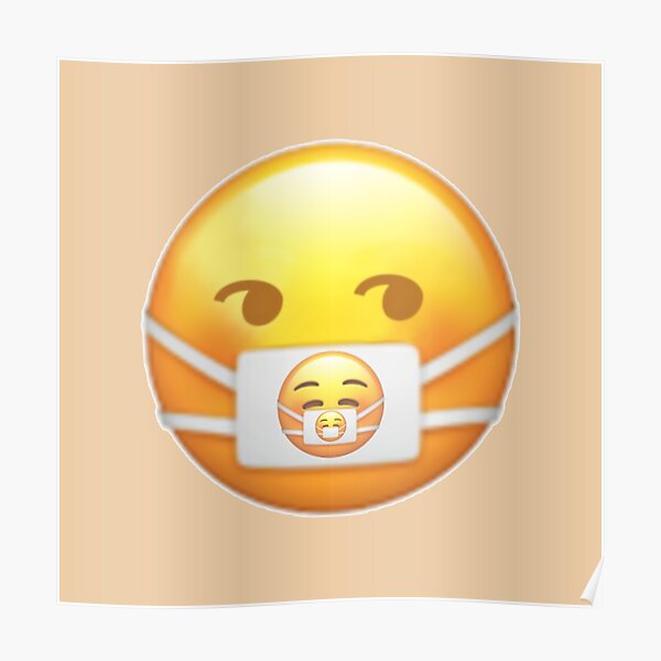 "Side Eye Mask Inception - Emoji Maskception" Poster by skykarrot ...