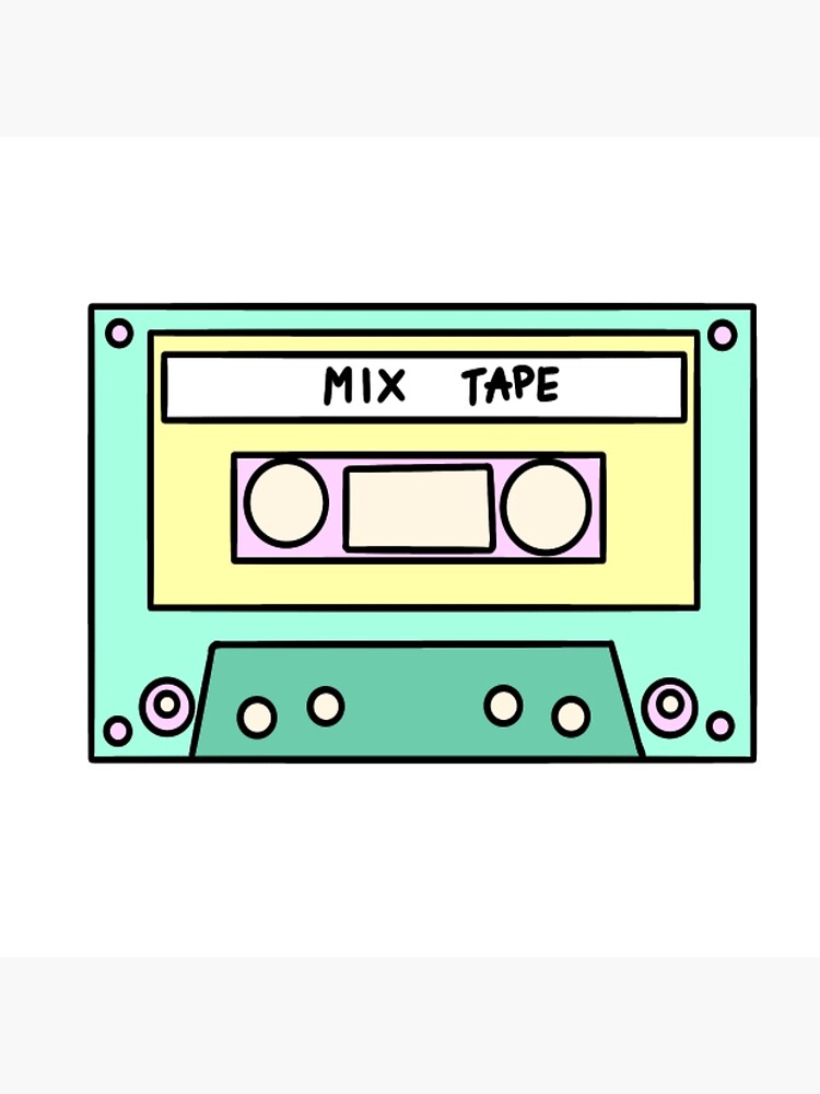 "very cute mix tape in pastel colors " Poster for Sale by Emily-box ...