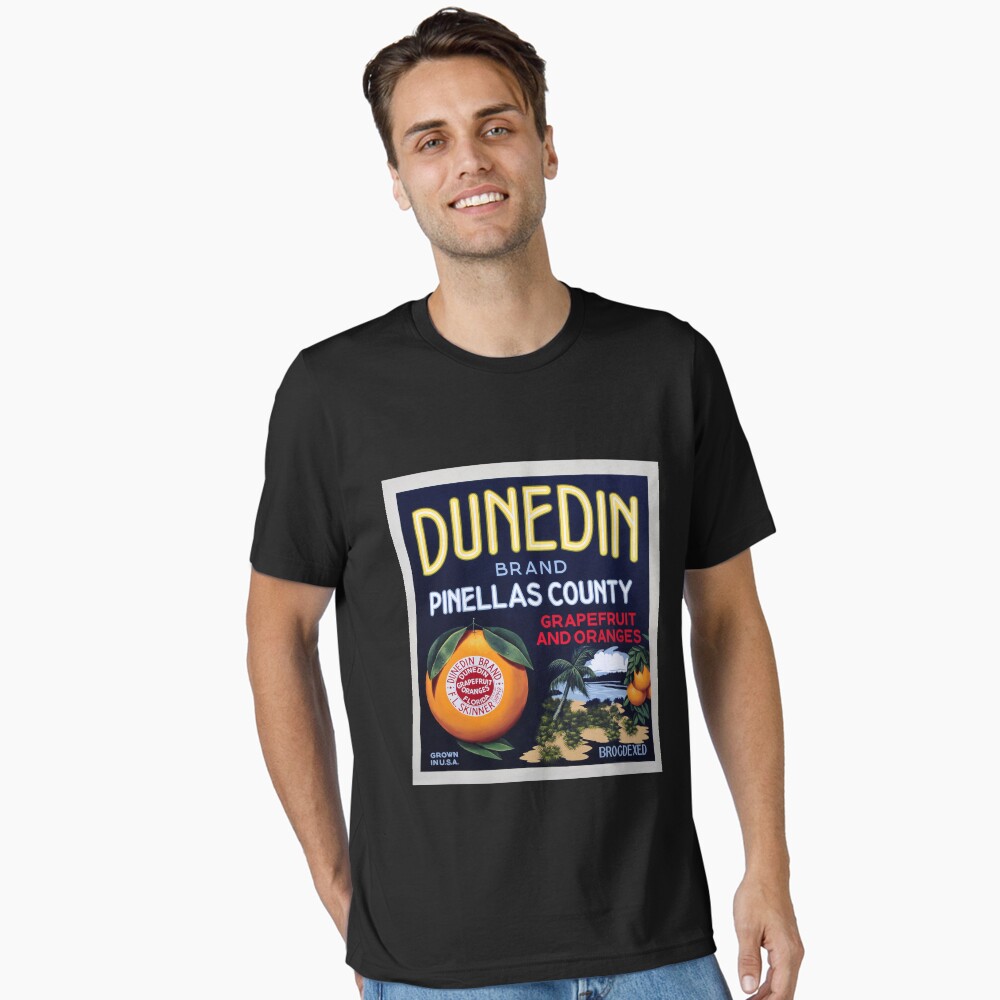 "Dunedin Florida fruit label" Sticker for Sale by dltphoto | Redbubble