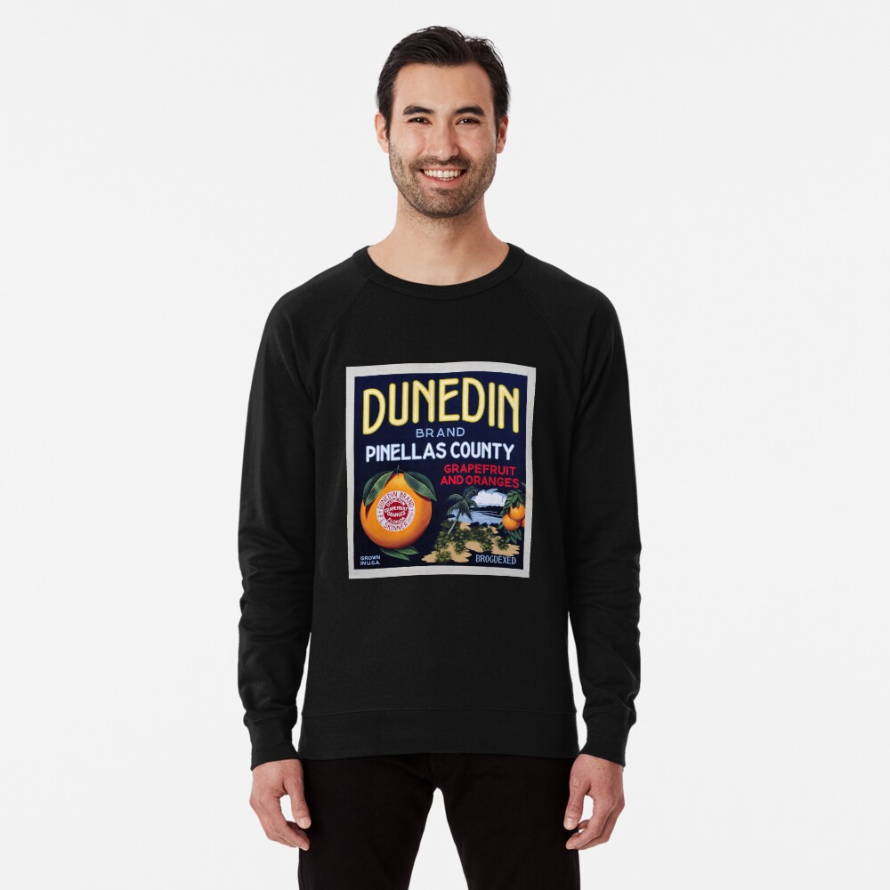 "Dunedin Florida fruit label" Sticker for Sale by dltphoto | Redbubble