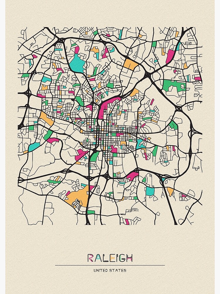 Raleigh North Carolina Map