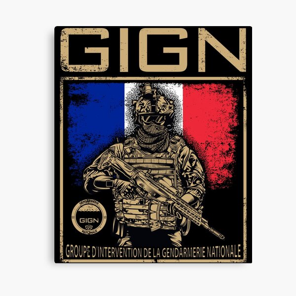 Impression sur toile « Groupe d'intervention de la gendarmerie ...