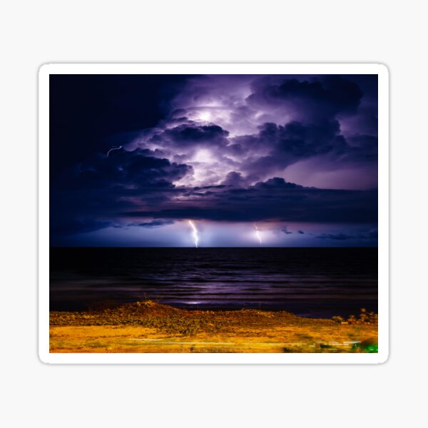 "purple thunderstorm " Sticker for Sale by Haylenor77 | Redbubble