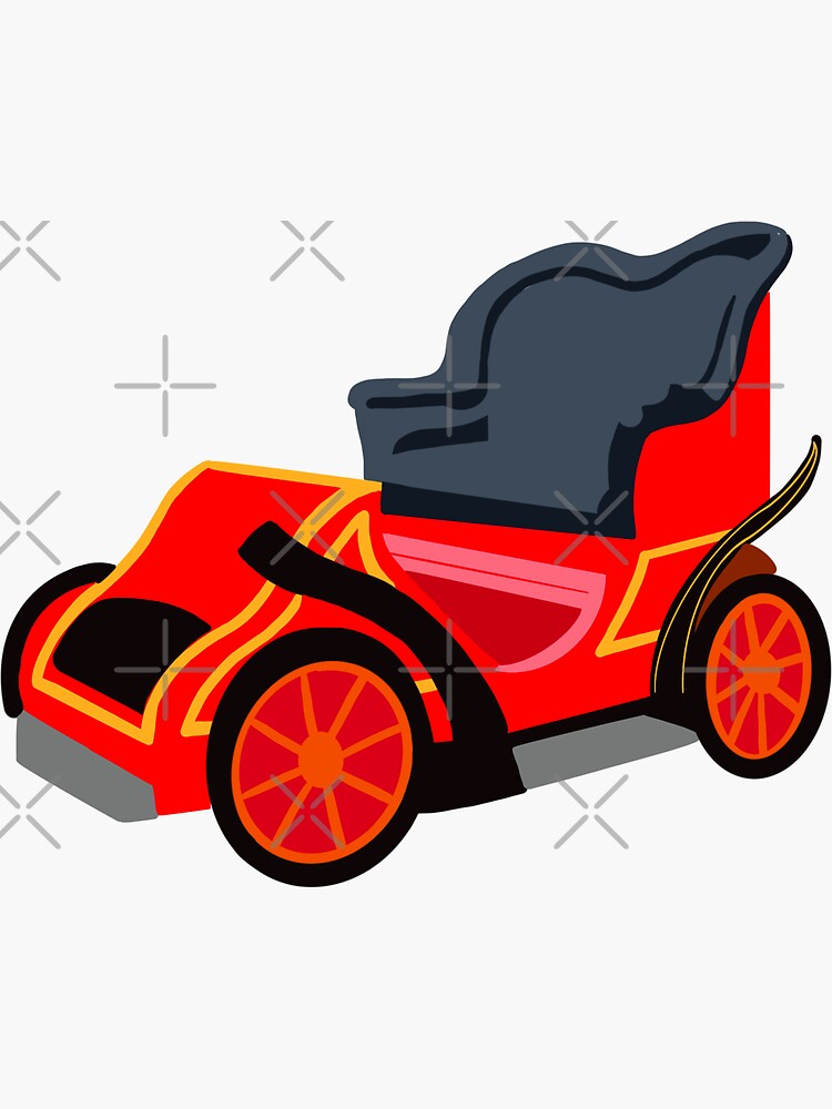 "Mr.Toad’s MotorCar sticker" Sticker for Sale by AllieCreative | Redbubble