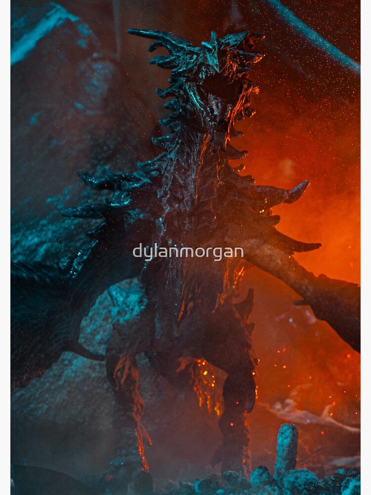 "Alduin from Elder Scrolls V: Skyrim Figure Photograph" Spiral Notebook ...