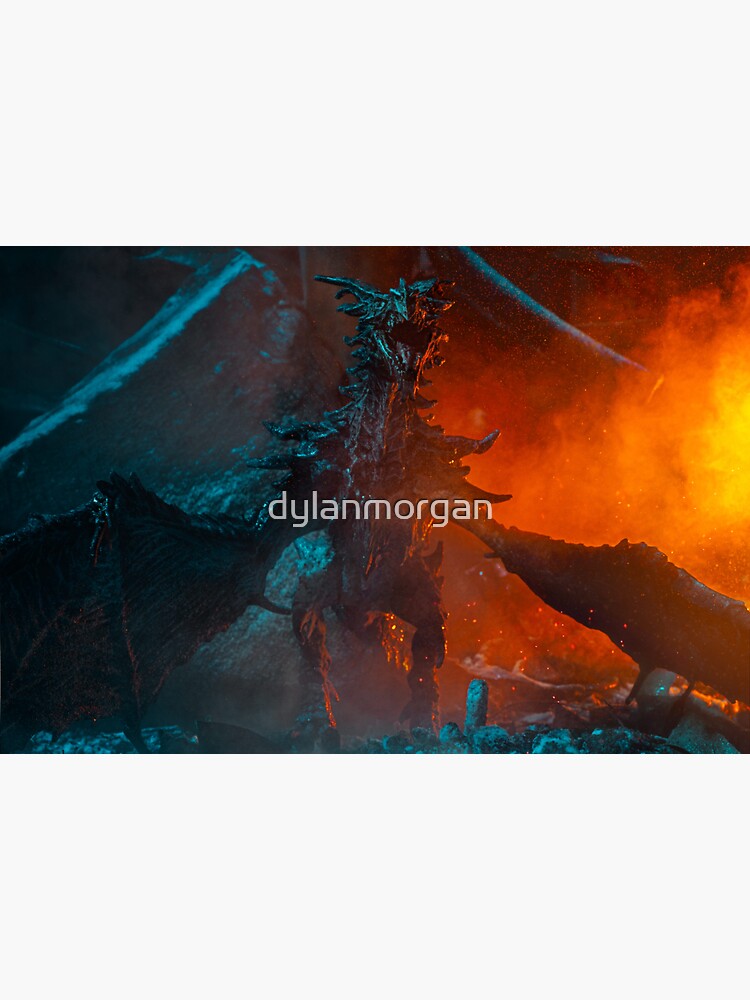 "Alduin from Elder Scrolls V: Skyrim Figure Photograph" Sticker for ...