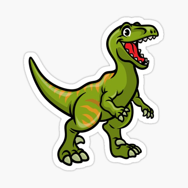 "cartoon tyrannosaurus rex " Sticker by arteonline20 | Redbubble