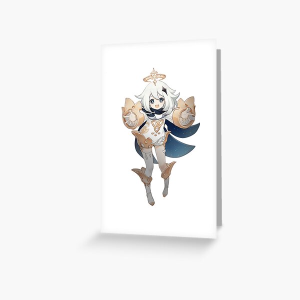 "Paimon - Genshin Impact" Greeting Card for Sale by Aka-Hanako | Redbubble