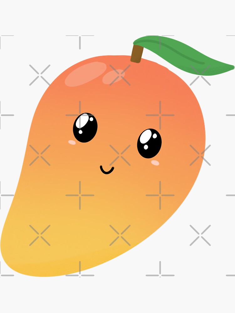 "Cute Mango " Sticker for Sale by rosimilktea | Redbubble
