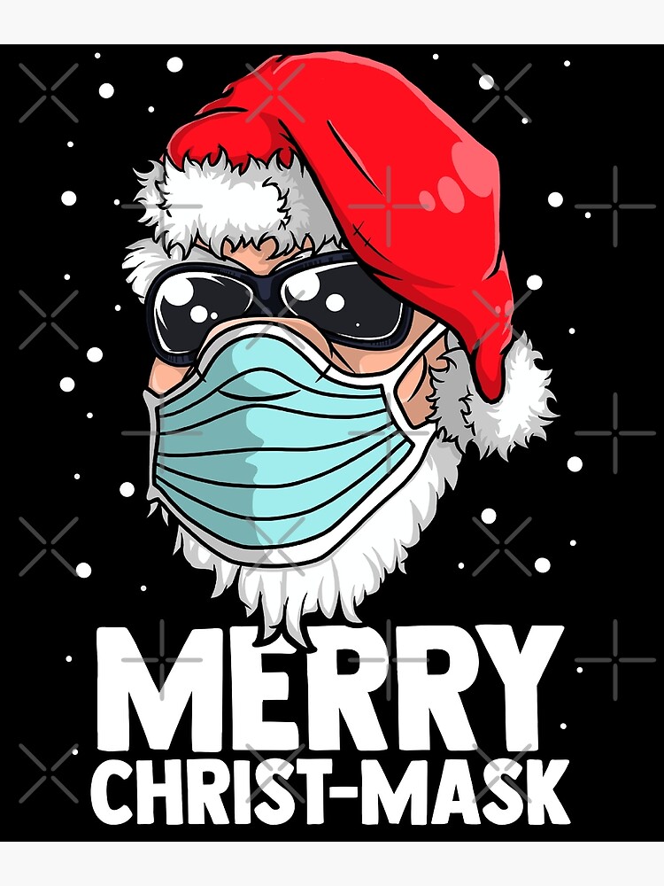 "Merry Christ Mask" Poster for Sale by mermaidselina | Redbubble
