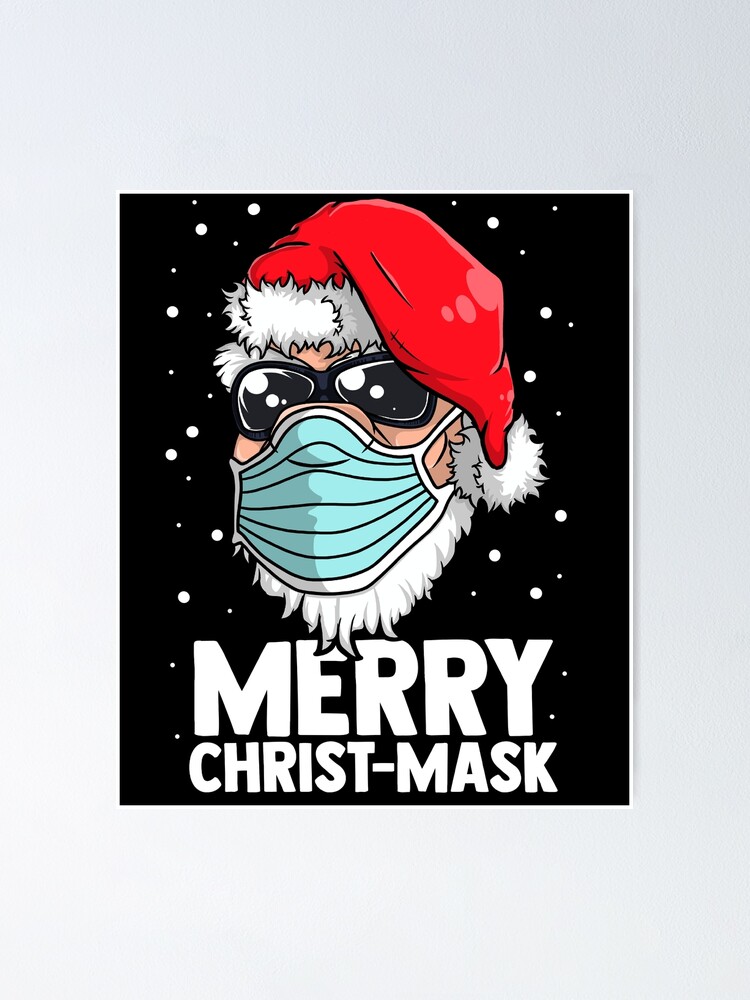 "Merry Christ Mask" Poster for Sale by mermaidselina | Redbubble