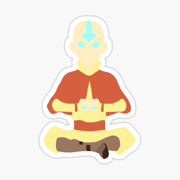 "Avatar Aang" Sticker for Sale by Melaniebuk | Redbubble