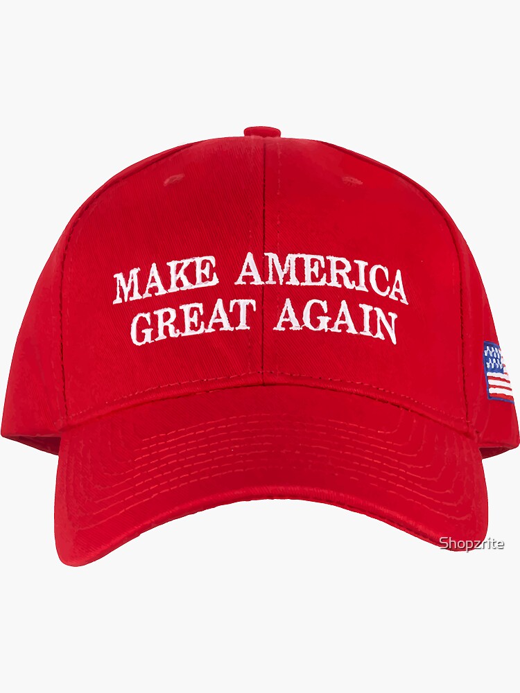 "Maga Hat" Sticker by Shopzrite | Redbubble