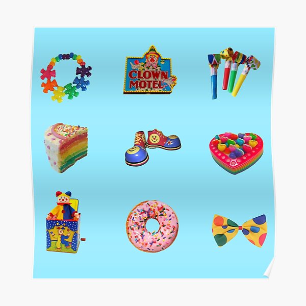 "Clowncore Pack" Poster for Sale by CandyAcid | Redbubble