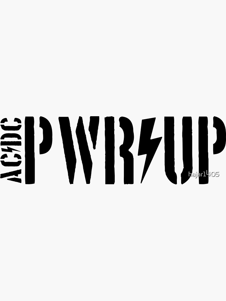 "ACDC POWER UP" Sticker for Sale by hajar1405 | Redbubble