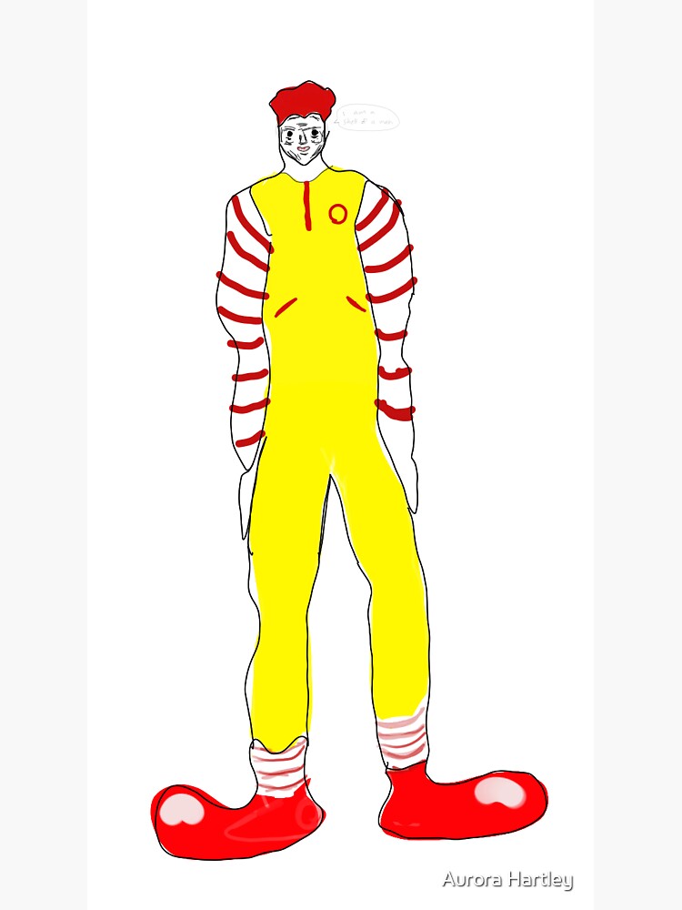 Ronald Mcdonald Sexy Fanart Sticker For Sale By Wolfaddict07 Redbubble