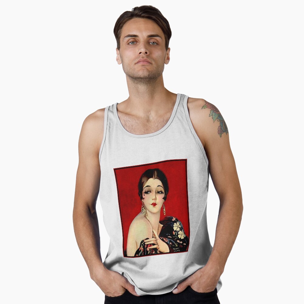 " FLAPPER : Vintage 1920 with Flowered Robe Print" Art Board Print for ...