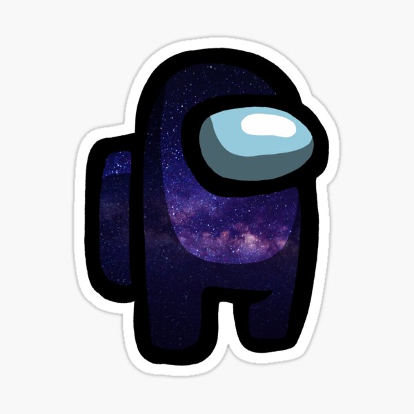 Among Us Galaxy Crewmate Stickers | Redbubble