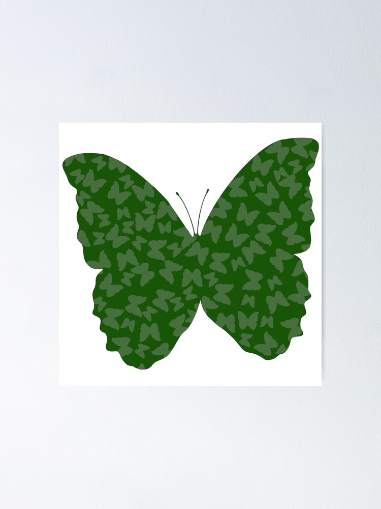 "Green Butterfly" Poster by DavidB2408 | Redbubble