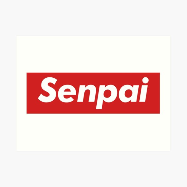 "Senpai Logo" Art Print by alysurr | Redbubble