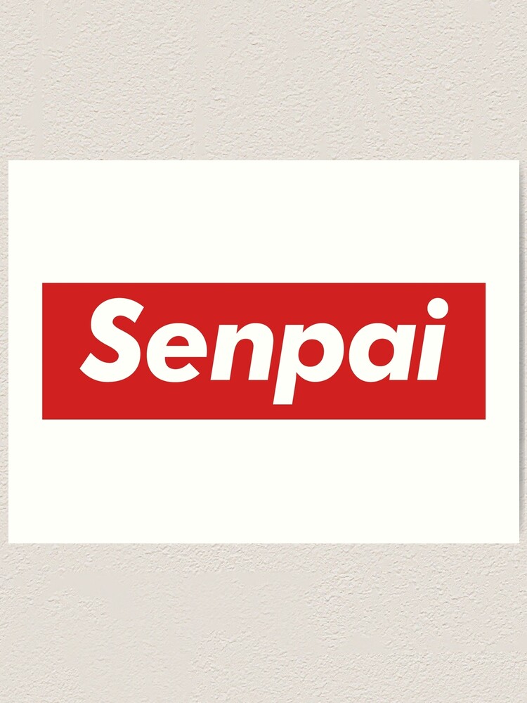 "Senpai Logo" Art Print by alysurr | Redbubble